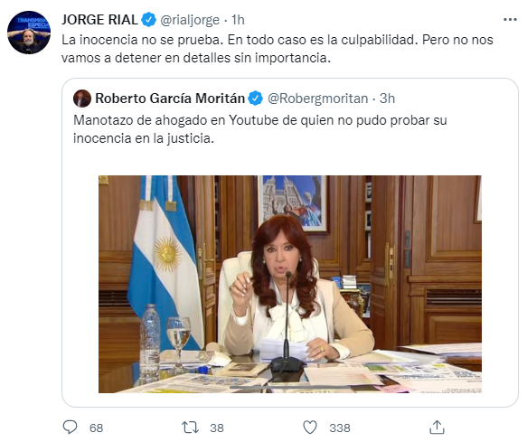 Jorge Rial salió al cruce de Roberto Moritán por Cristina Kirchner ...
