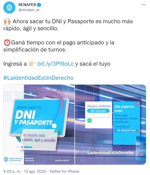 Ponen en marcha nuevo sistema de turnos para tramitar DNI y Pasaporte ...