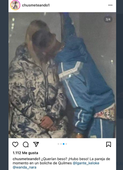 Filtraron la primera foto de L-Gante y Wanda Nara a los besos en un ... Filtraron la primera foto de L-Gante y Wanda Nara a los besos en un ...
