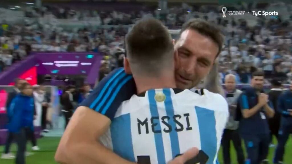 Video El Emotivo Abrazo Entre Scaloni Y Messi El Intransigente