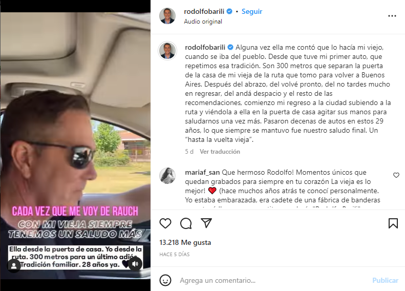 “Hoy juega el capitán”: el apoyo de Rodolfo Barili a Leo Messi - El ...