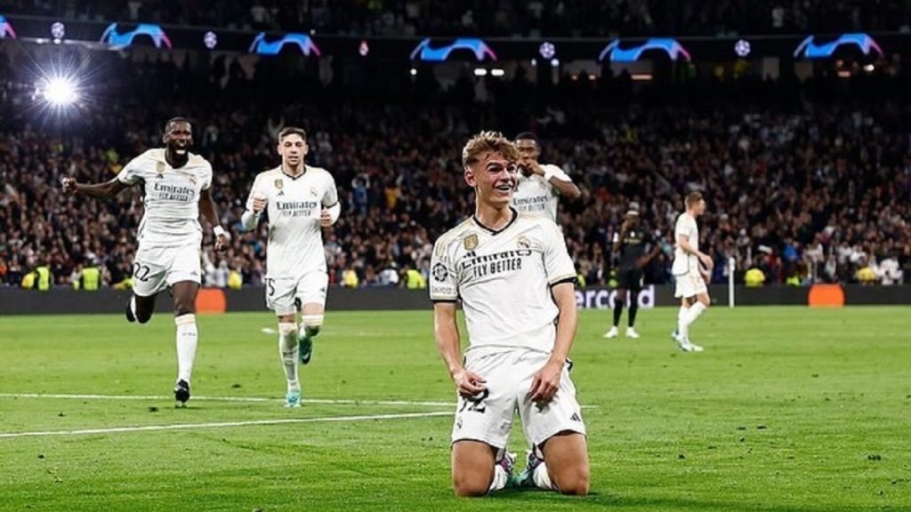Nico Paz hizo su debut goleador en Real Madrid por la Champions League ...